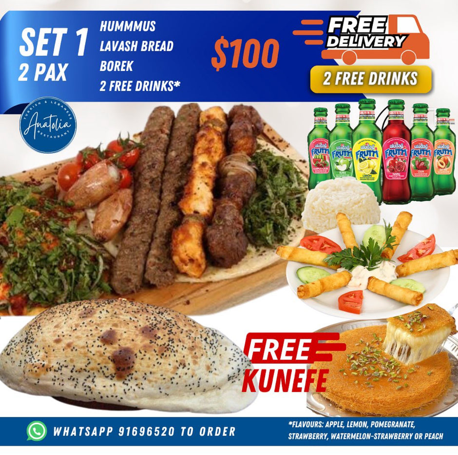 Lebanese, Arab and Turkish Food Menu, Arab Street | Anatolia Restaurant ...