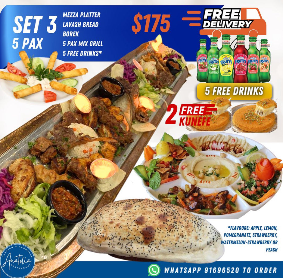 Lebanese, Arab and Turkish Food Menu, Arab Street | Anatolia Restaurant ...