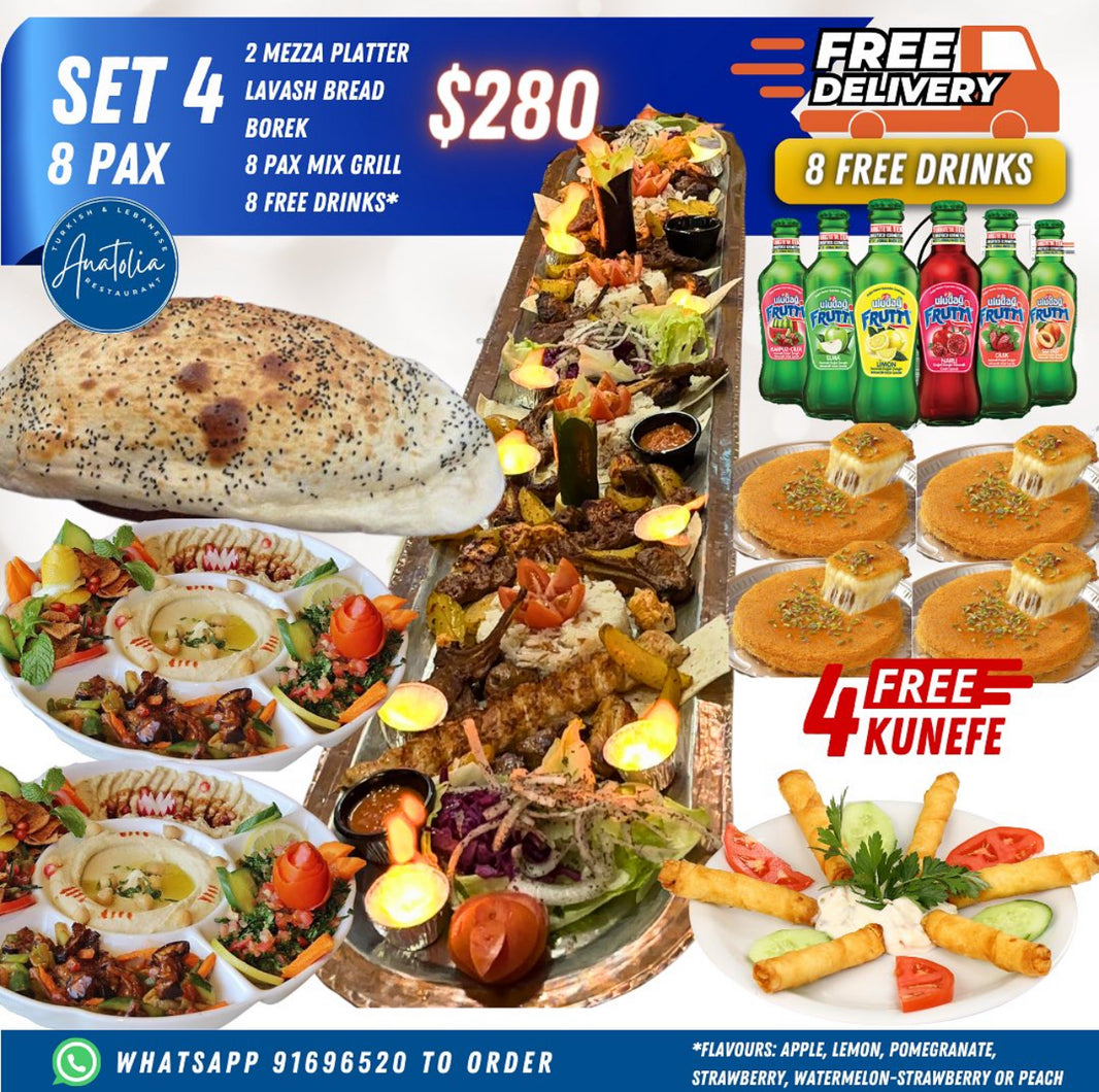 Lebanese, Arab and Turkish Food Menu, Arab Street | Anatolia Restaurant ...